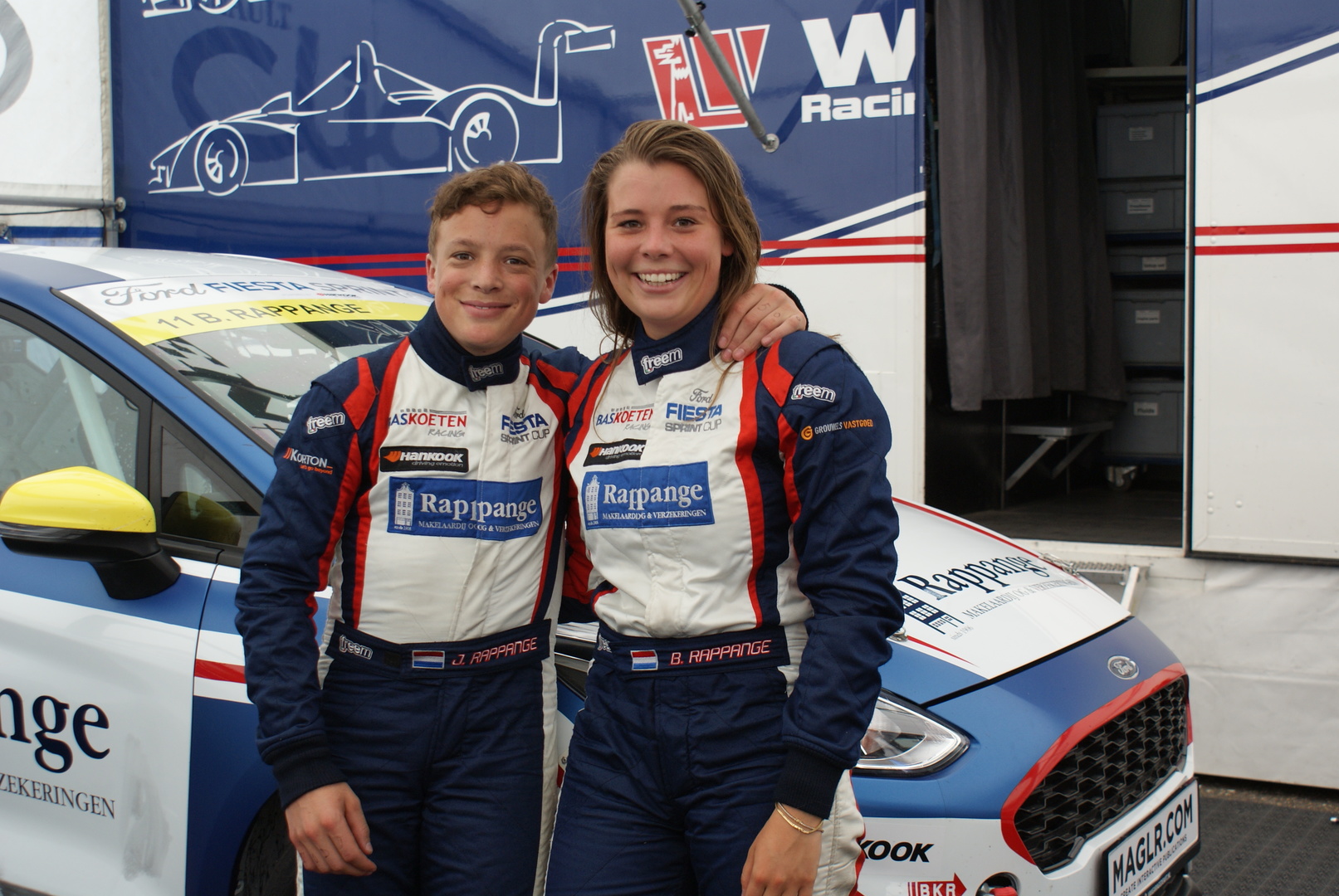 Belle en Jop Rappange naast broer en zus ook concurrenten in de Ford ...